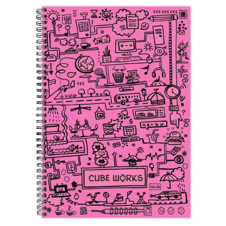 Matrikas Cube Work | Spiral Wiro Bound Notebook | Single Line | A4 & A5 ...